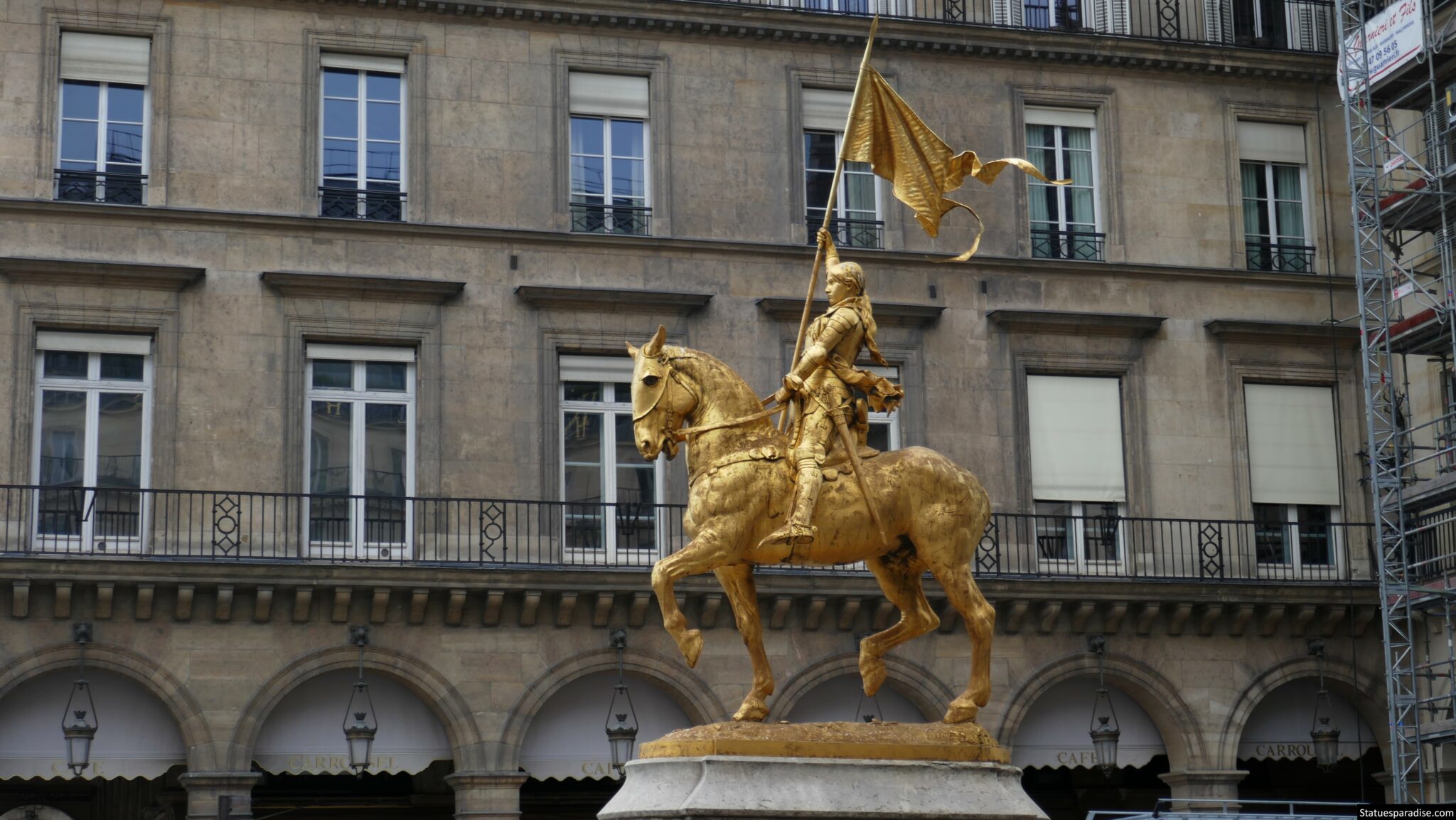 Statue of Joan of Arc – Statue de Jeanne d’Arc – Paris Place des Pyramides – Statues Paradise
