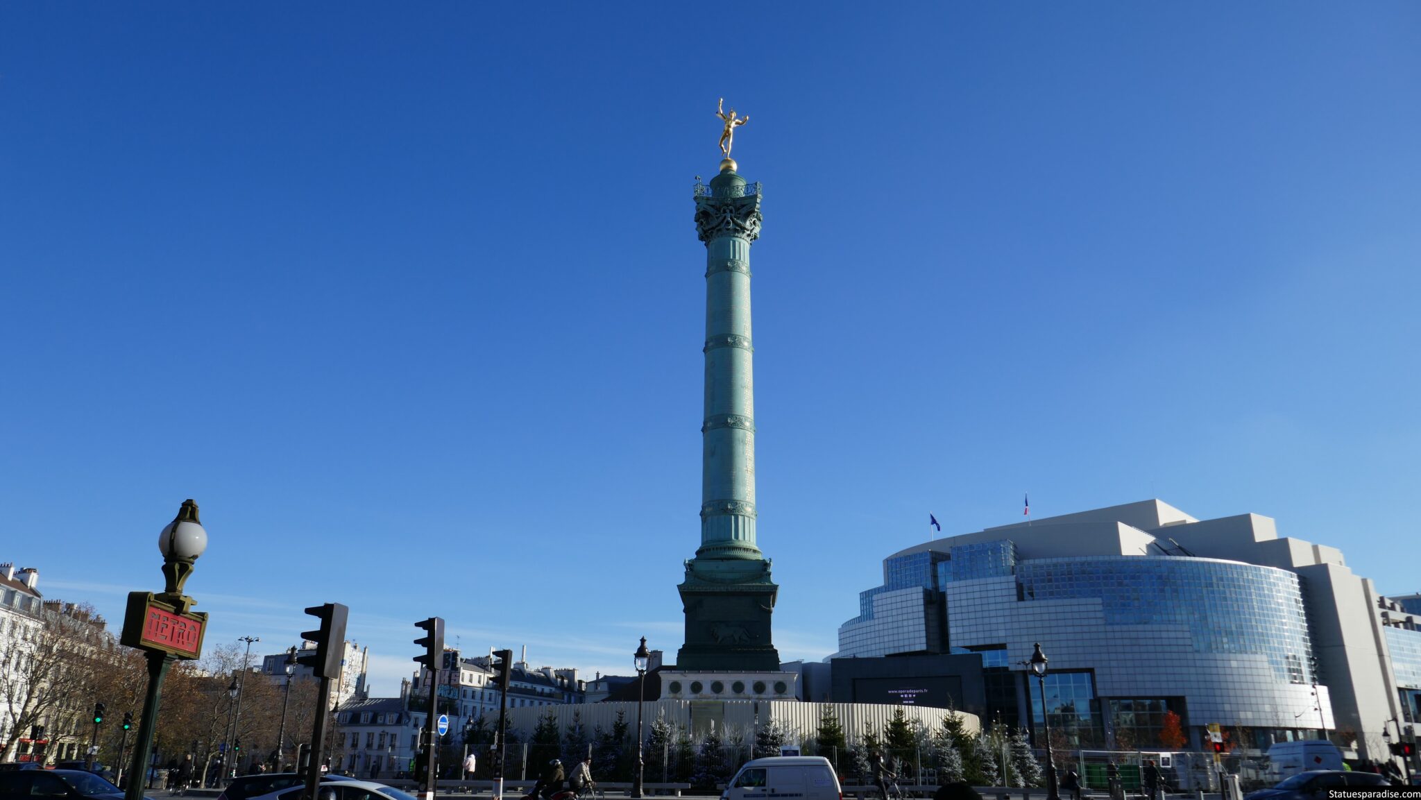 Statue of Genius of Freedom July Column – Statue du Génie de la liberté ...