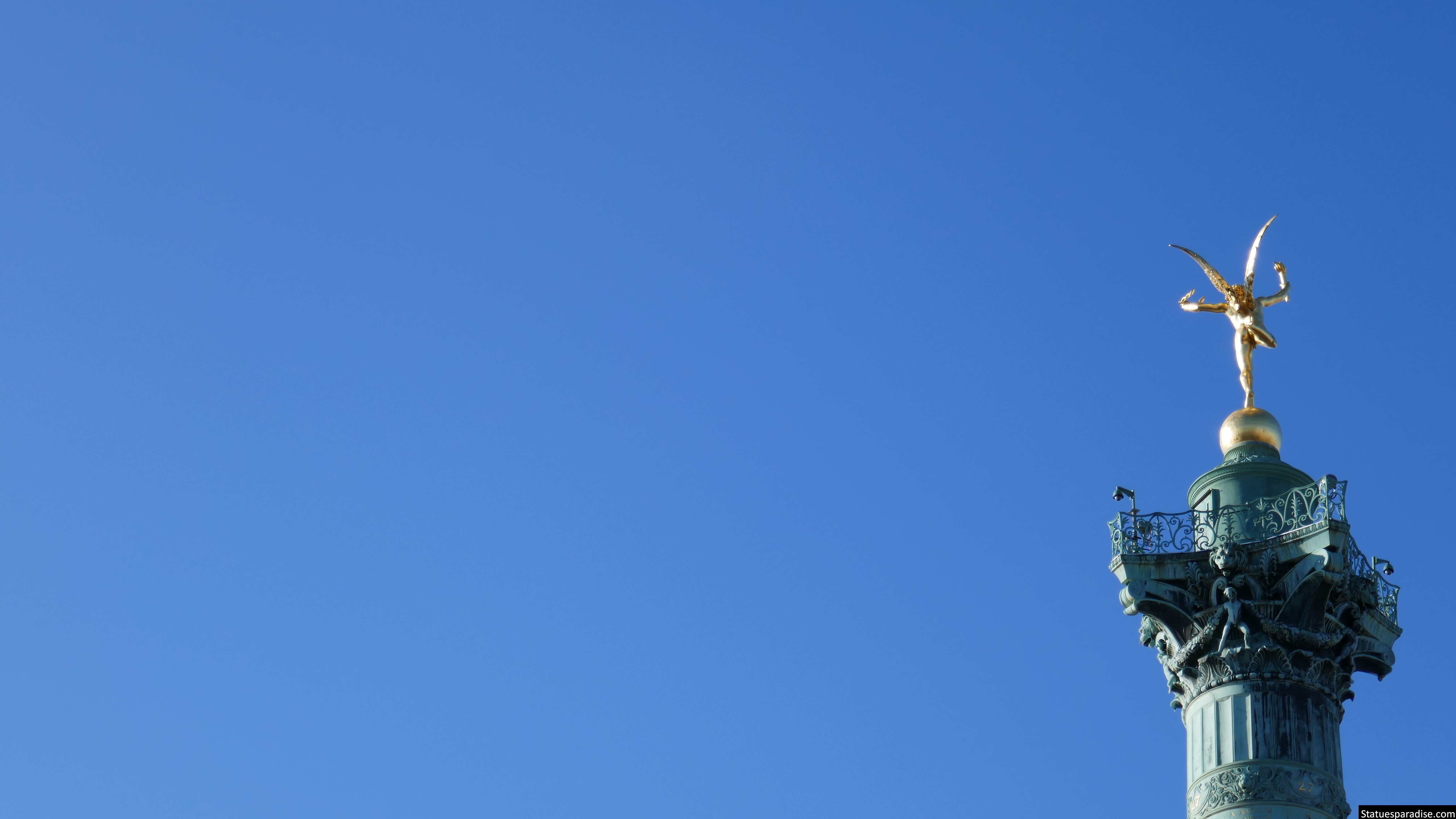Statue of Genius of Freedom July Column – Statue du Génie de la liberté ...