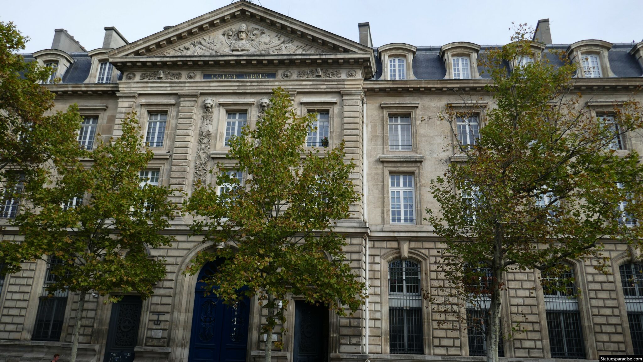 Building facade station Vérines – Façade d’immeuble caserne Vérines ...